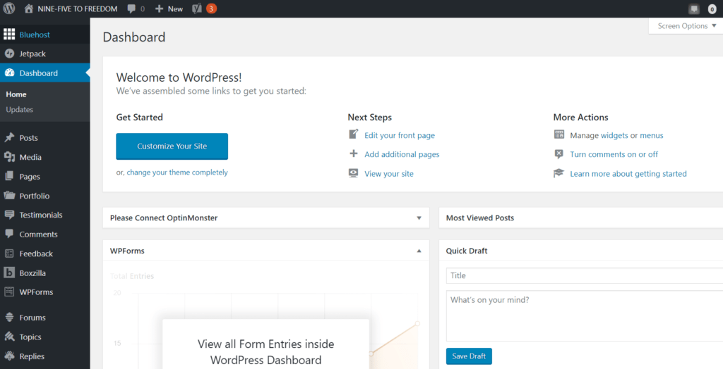 WORDPRESS.COM VS WORDPRESS.ORG - NINE-FIVE TO FREEDOM